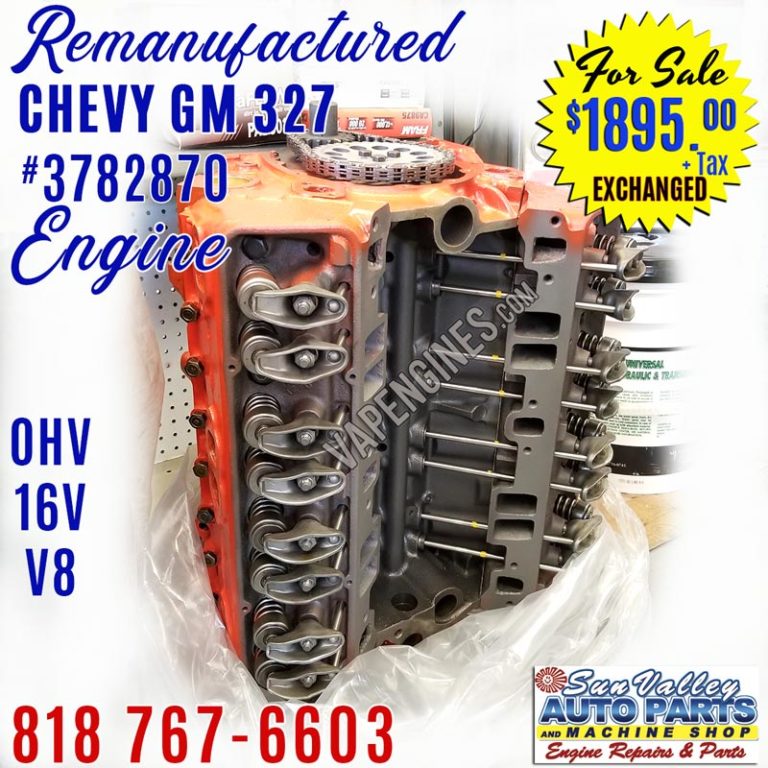 Remanufactured GM Chevy 327 Engine for Sale - 3782870