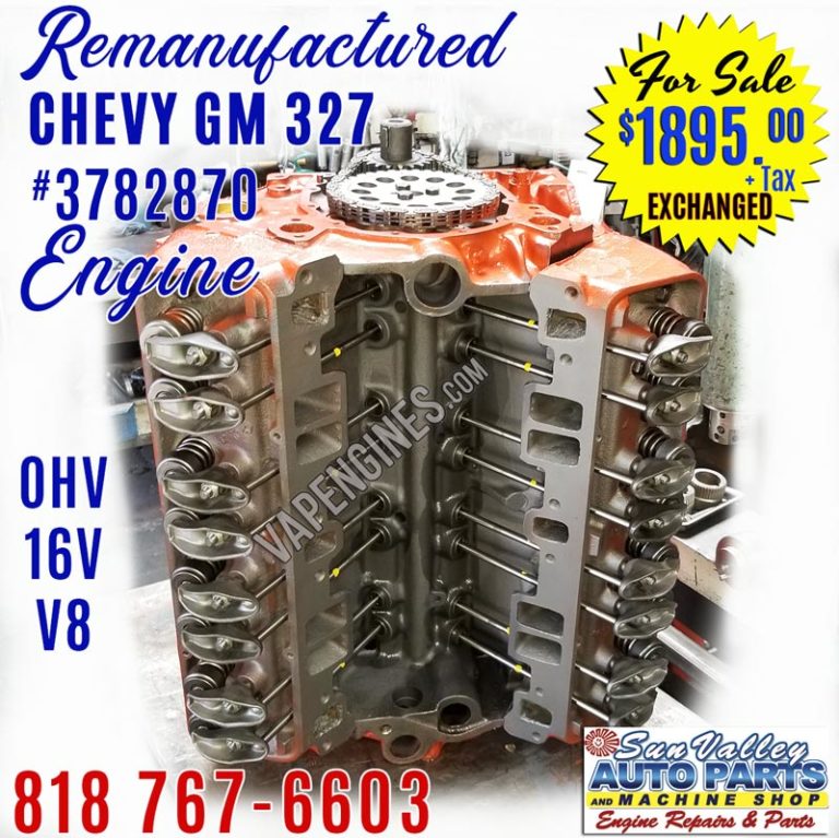 Remanufactured GM Chevy 327 Engine for Sale - 3782870